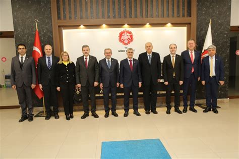 Üniversitemiz Rektörü Prof Dr Musa Yıldız Niğde Valisi Cahit Çelikİ
