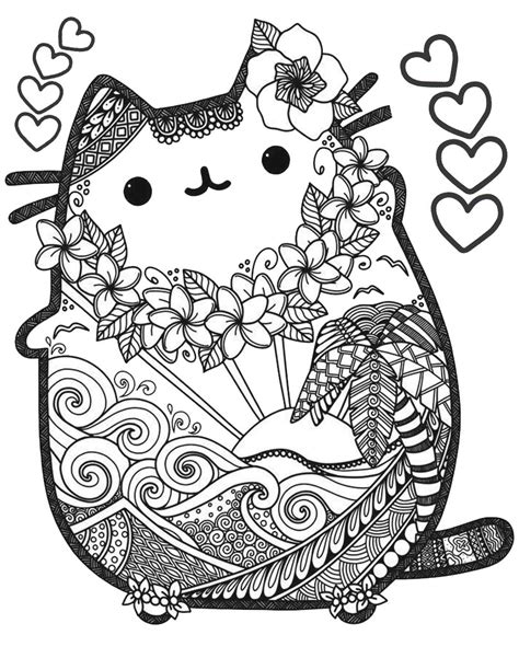 Kolorowanki Pusheen Do Wydruku