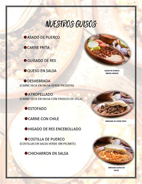 Carta De Restaurante Capri Allende