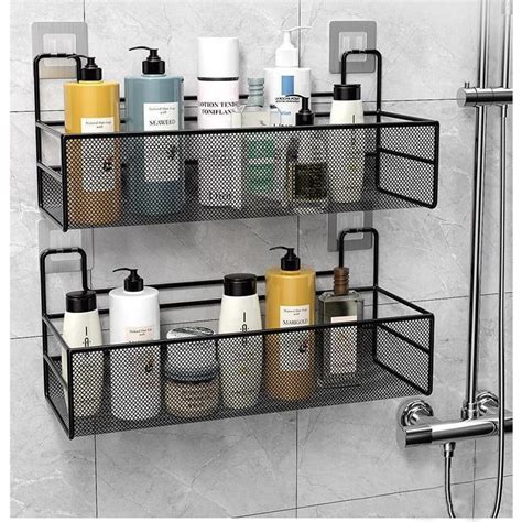 Suporte Porta Shampoo De Pl Stico De Canto P Banheiro E Cozinha