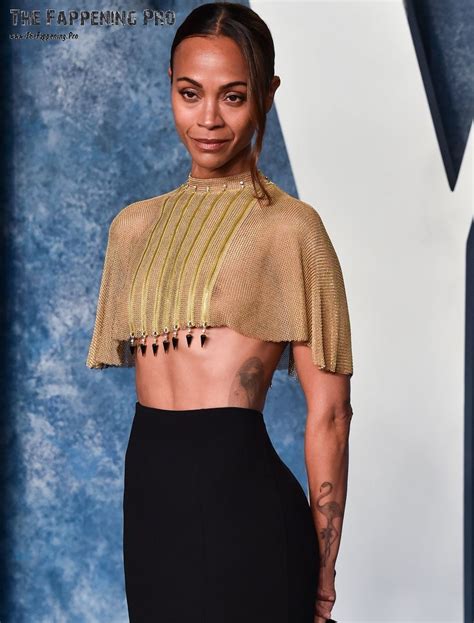 Zoe Saldana Topless At Oscar 4 Photos The Fappening