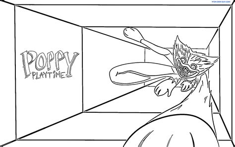 Coloriages Poppy Playtime Dessins à imprimer wonder day