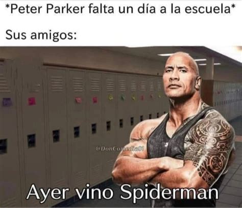 Cuando Peter Parker falta un día a la escuela Meme subido por