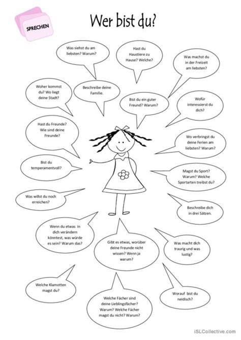 556 Sprechen Deutsch DAF Arbeitsblätter pdf doc