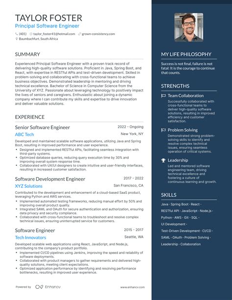 3 Principal Software Engineer Resume Examples How To Guide For 2024