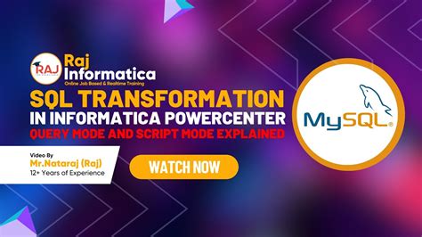 Sql Transformation In Informatica Powercenter Query Mode And Script