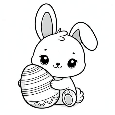 Osterhase Mit Ei SVG Niedliche Hase Umriss SVG Cricut Silhouette