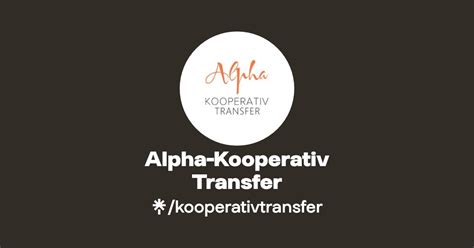Alpha Kooperativ Transfer Linktree