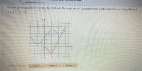 solved use the given graphs of fand g to evaluate the