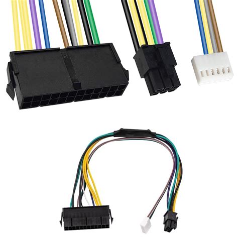 Xiatiaosann Câble adaptateur d alimentation ATX 24 broches vers 6