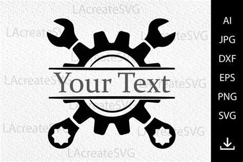 Car Repair Service Mechanic Logo Garage Tools SVG PNG DXF