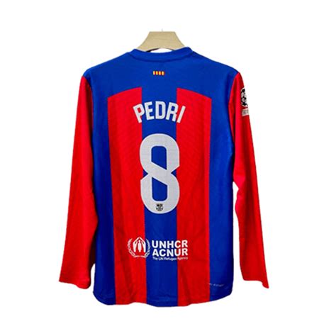 Barcelona 2023 24 Pedri Full Sleeve Home Jersey Cyberried Store