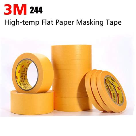 3M 244 High Temp Fine Line Flat Paper Masking Tape For Automotive Car