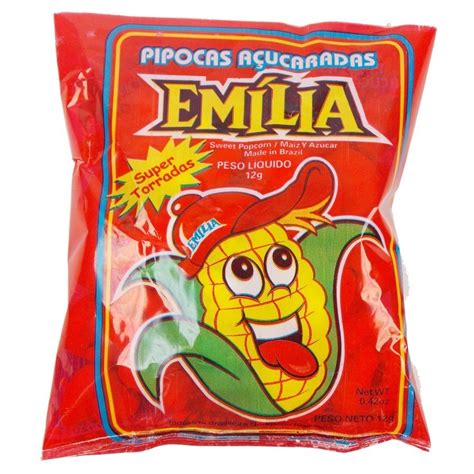 Pipoca Doce Emília Pacote 50 Unidades De 12g R 26 00 em Mercado