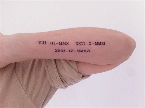 Best Roman Numeral Tattoo Designs Meanings Be Creative