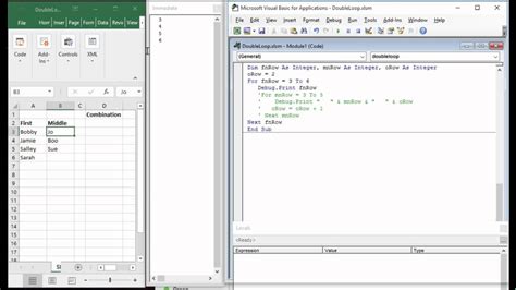 nested for loop vba