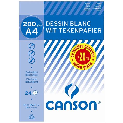 Papier Dessin A4 20 4 Feuilles Blanc Carrefour Belgique