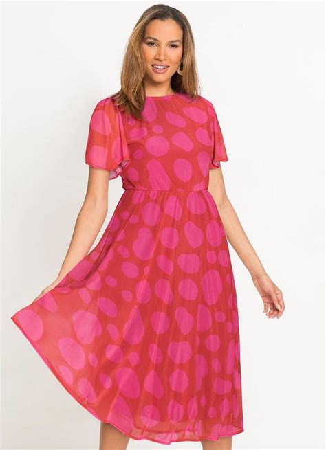 Vestido Po Abstrato Em Tule Bonprix