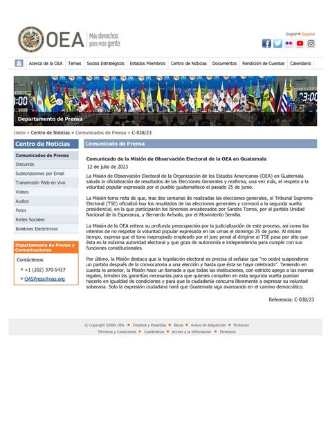 Embajada Alemana Guatemala on Twitter Comunicado de la Misión de