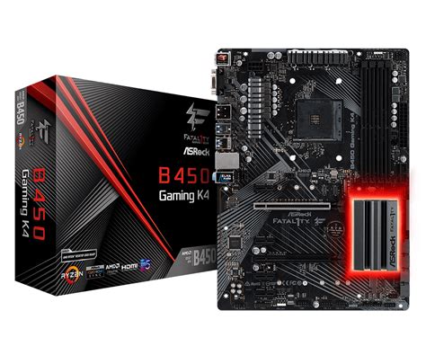 Placa Mae AsRock Fatal1ty B450 Gaming K4 DDR4 Socket AM4 Chipset AMD