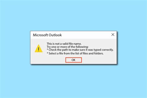 8 ways to fix outlook this is not a valid file name error techcult