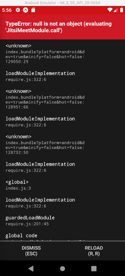 Javascript React Native Jitsi Meet Null Is Not An Object Evaluating