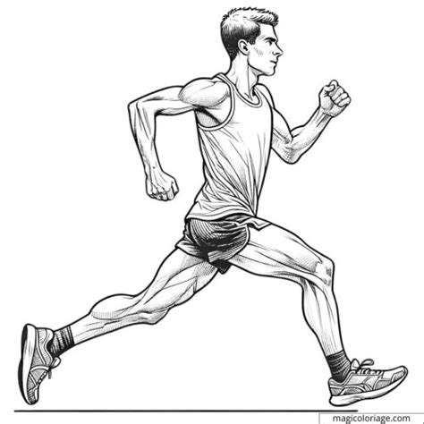Coloriage Marathon Imprimer Gratuitement