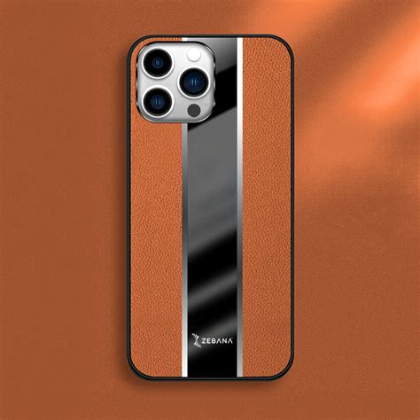 Apple iPhone 14 Pro Kılıf Kahverengi Zebana Premium Deri Kılıf