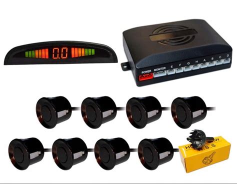 8 Czujników Parkowania Cofania LED LCD Parktronic czujniki Centrala