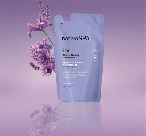 Refil Loção Renovadora Desodorante Hidratante Corporal Nativa Spa Lilac