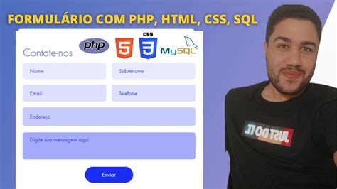2022 Formulário de cadastro PHP MySQL CSS HTML Parte 1
