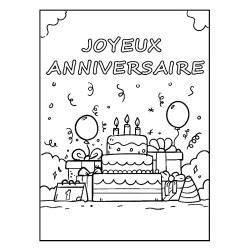 Coloriage Anniversaire Papa Imprimer T Te Modeler