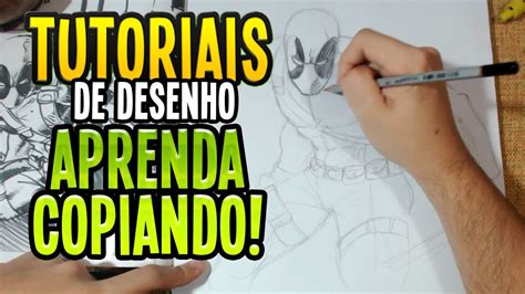 Tutoriais de Desenho Como aprender usando Referência YouTube