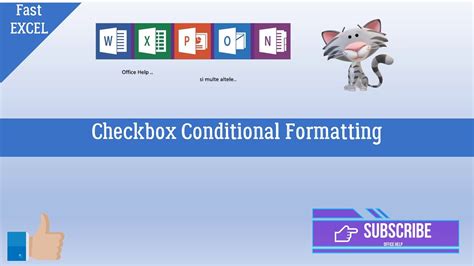 Checkbox Conditional Formatting Youtube