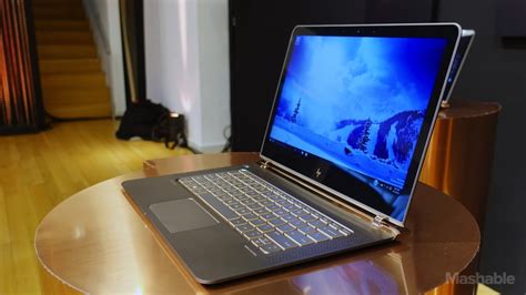 Hp Debuts The World S Thinnest Laptop Mashable