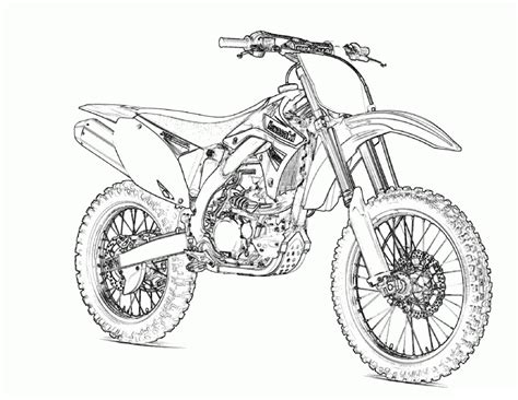 Kolorowanka Cross Kawasaki Do Druku I Online