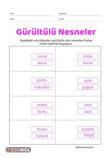 Okuduğunu Anlama Etkinliği Eduhol Ders Videoları İzle Online Test
