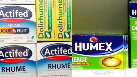 Actifed Humex Nurofen ces médicaments présenteraient des risques