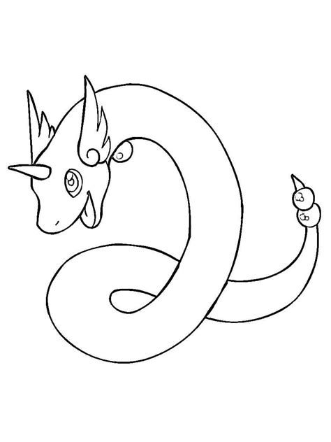 Dragonair Pokemon Coloring Pages Free Printable