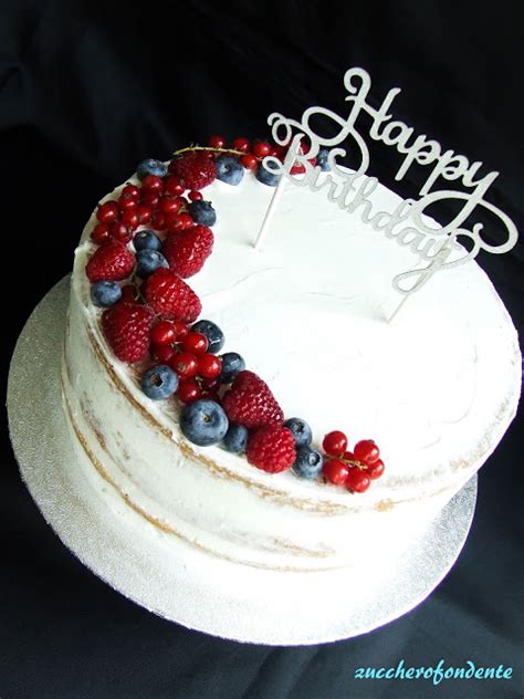 Zuccherofondente Naked Cake Ai Frutti Rossi