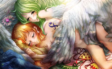 Nami And Monet Cherry In The Sun One Piece The Hentai World