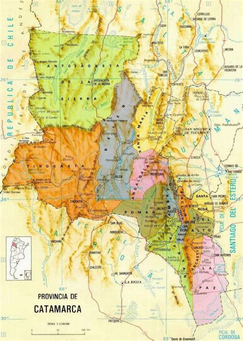 Mapas Politico De Catamarca