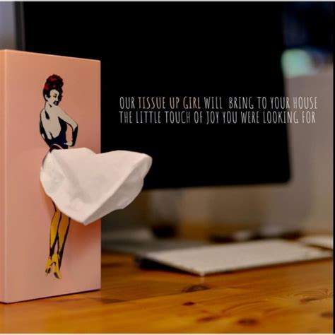 Boite à mouchoirs pin up style rétro lestée elle ne bougera pas
