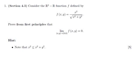 solved 1 section 4 3 consider the r2 r function f