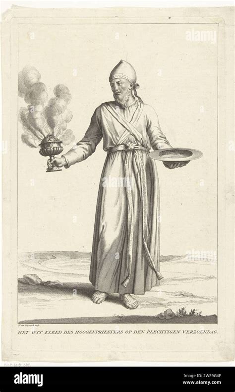 High Priest In White Liturgical Clothing That Belongs To The Great Day