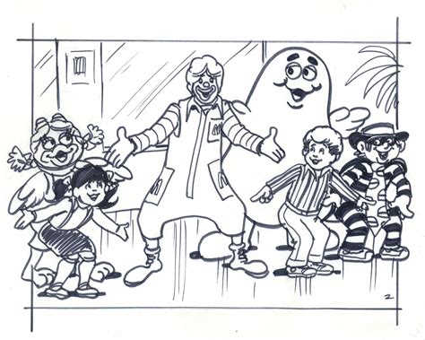 Ronald Mcdonald Coloring Page