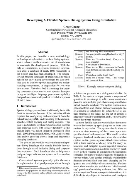 pdf developing a flexible spoken dialog system using simulation