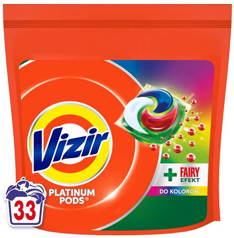 VIZIR Platinum Pods Fairy Efekt Color 33 szt Kapsułki do prania
