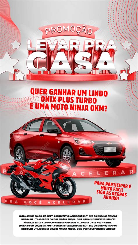 Promoção Levar Pra Casa Sorteio De Uma Moto e Um Carro Concorra Agora