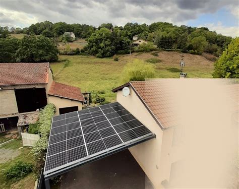 Carport photovoltaïque Sdel rouergue